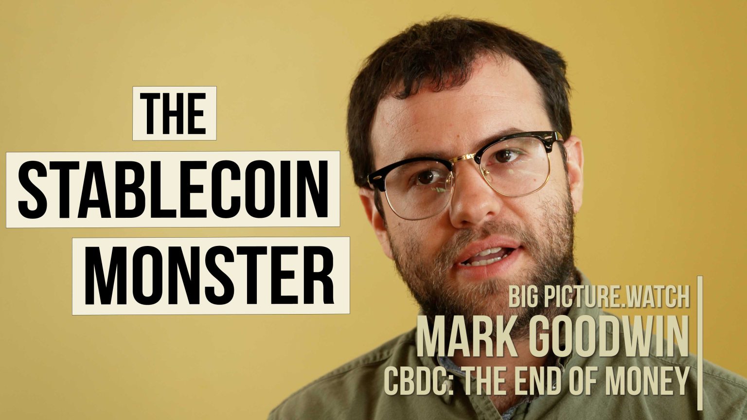 The STABLECOIN MONSTER | Mark Goodwin | BigPicture.WATCH